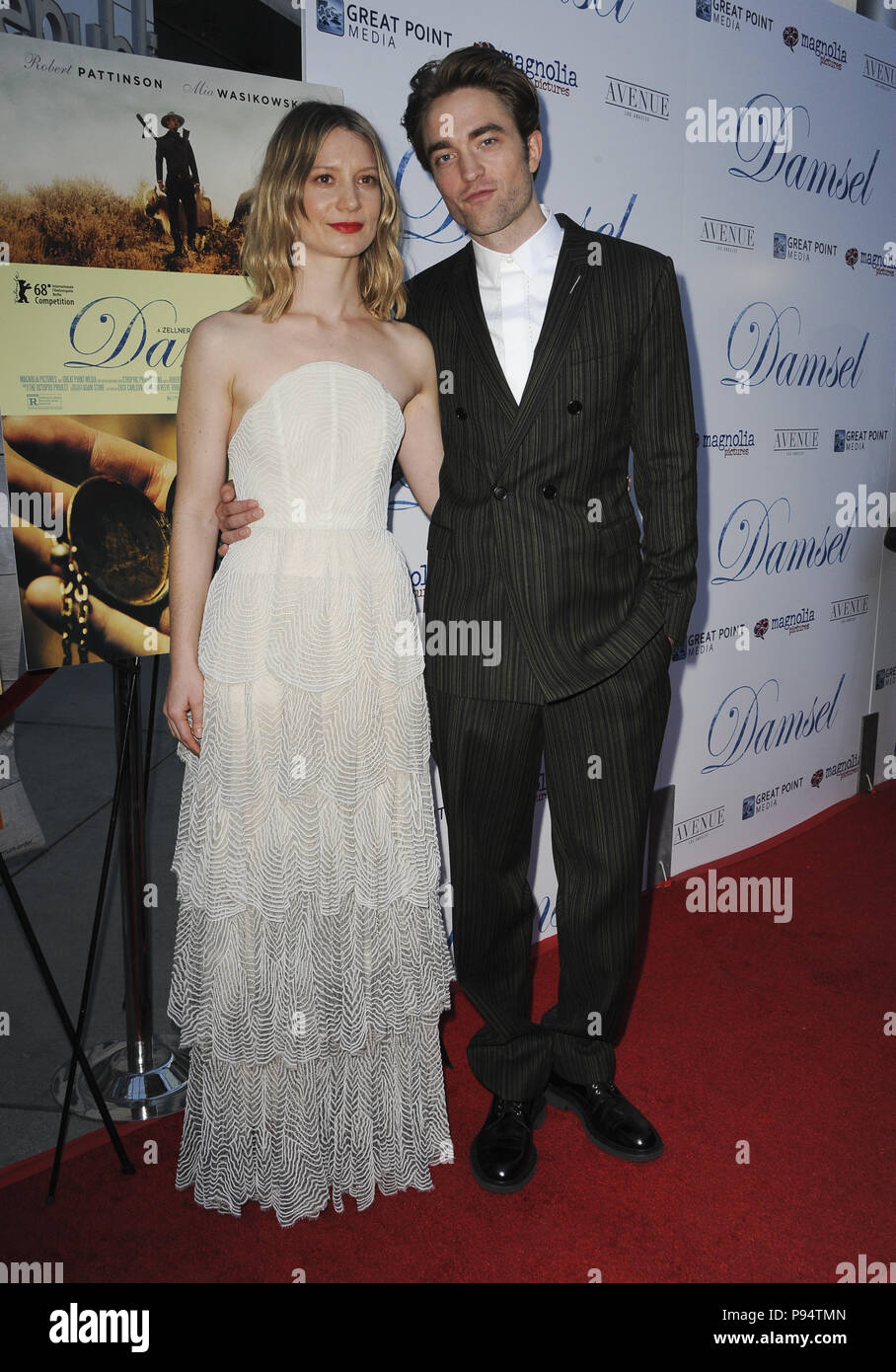 Film Premiere of Damsel Featuring: Mia Wasikowska, Robert Pattinson ...