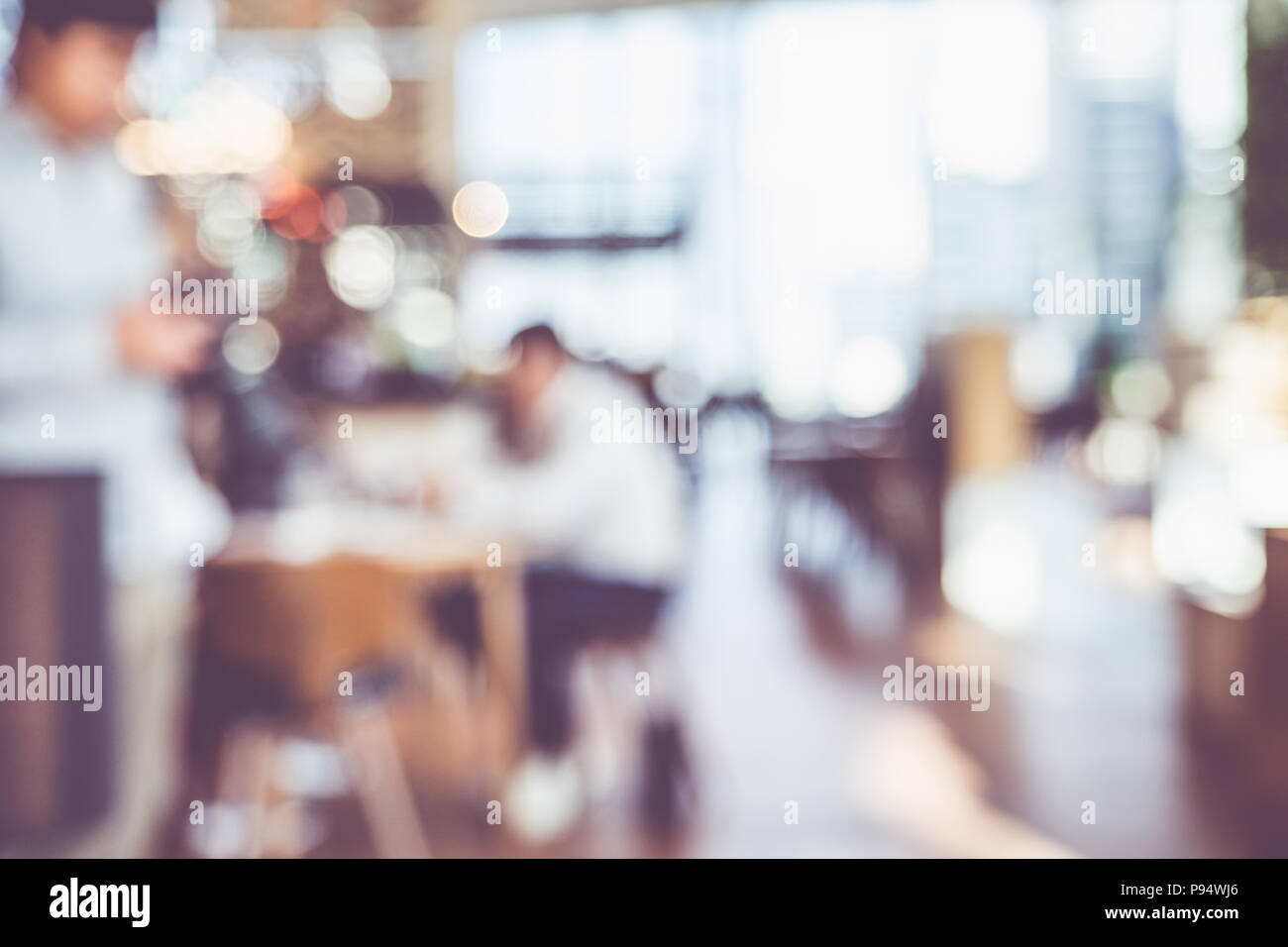 Blurred background of Customer dining at cafe restaurant blur ...