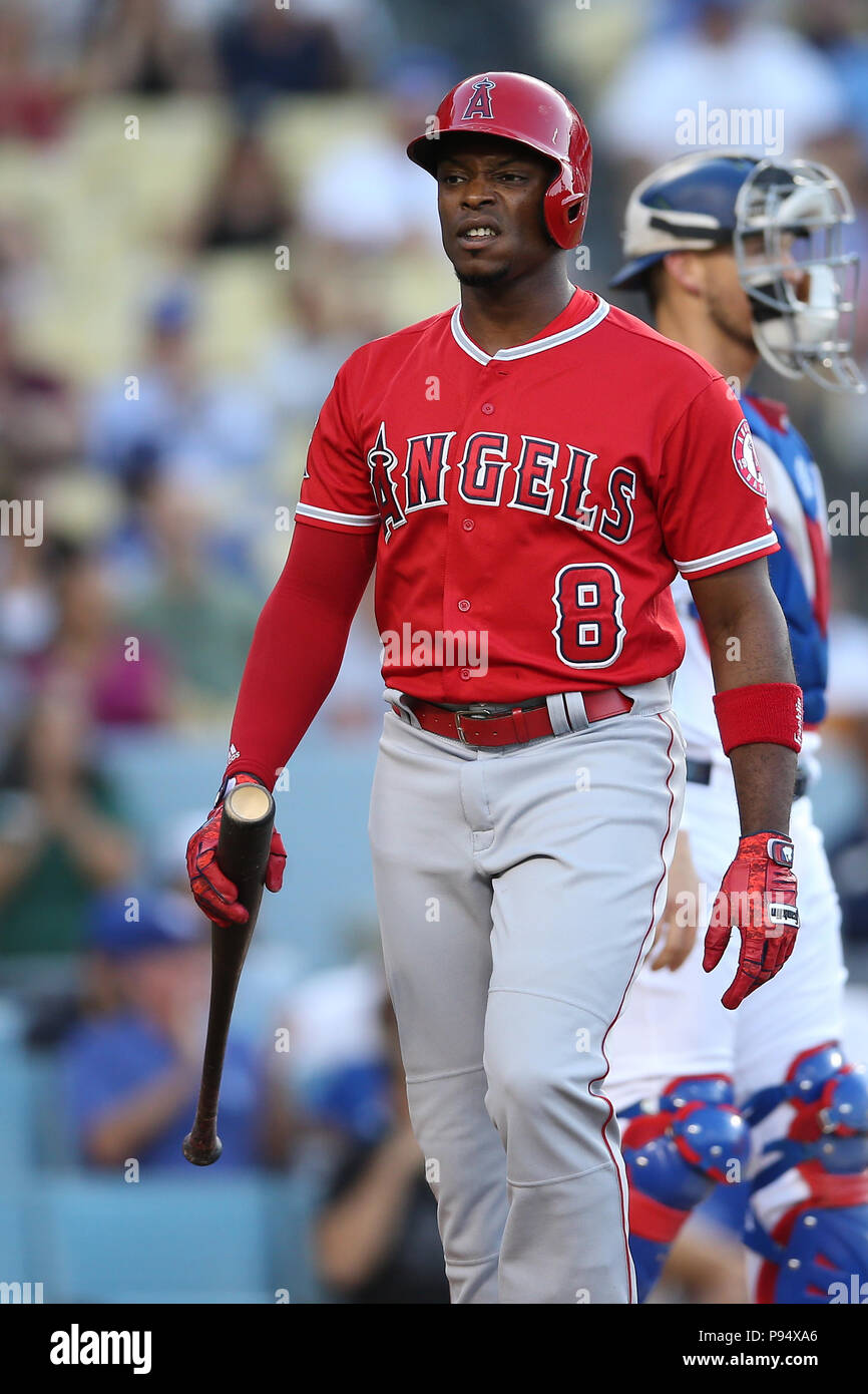 Los Angeles, CA, USA. 13th July, 2018. Los Angeles Angels left fielder ...
