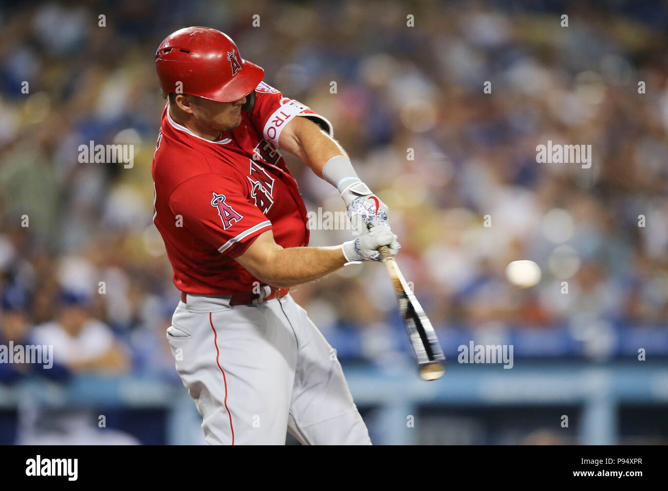 Los Angeles, CA, USA. 13th July, 2018. Los Angeles Angels center ...