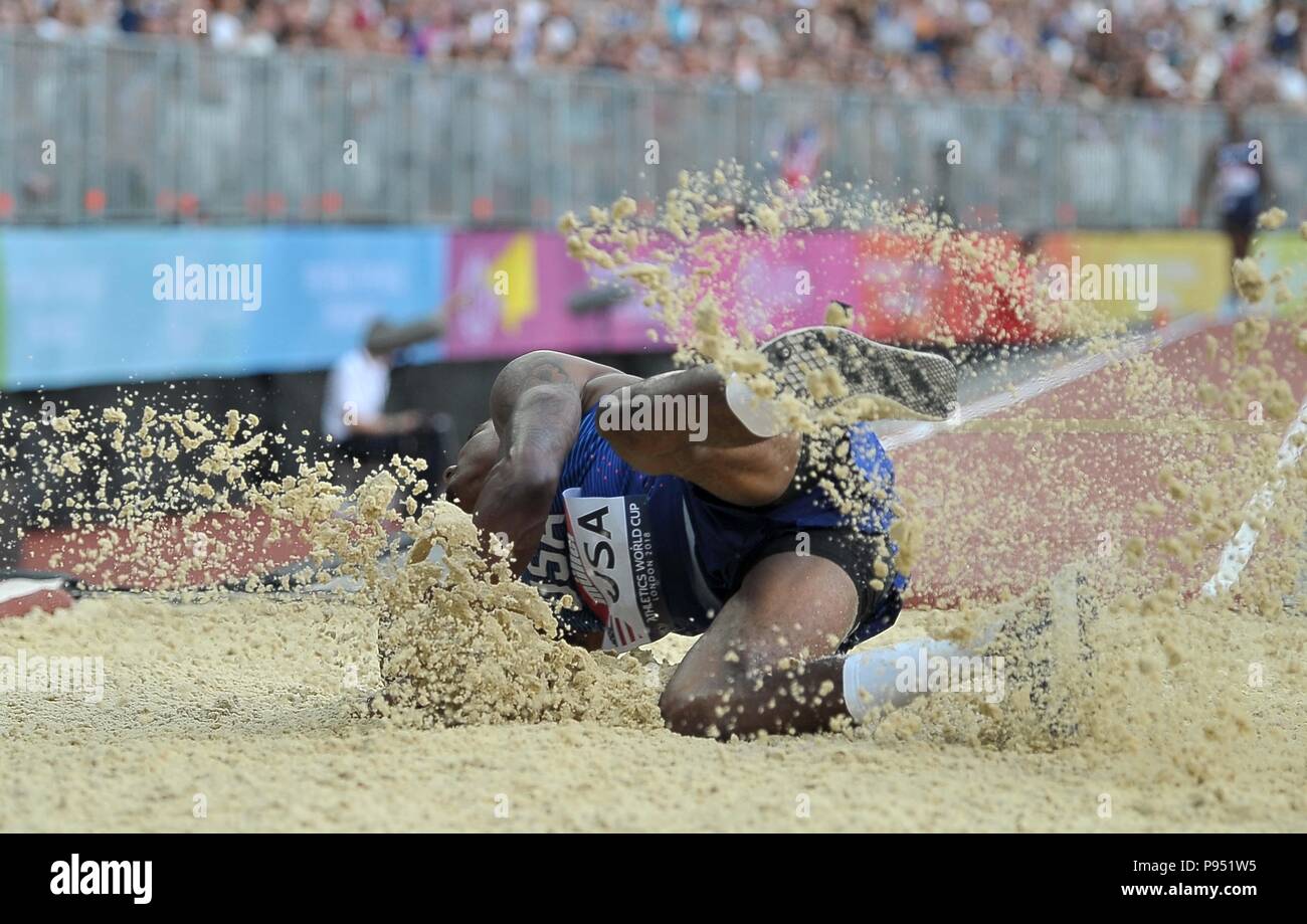 Donald Scott (USA) in the mens triple jump. Athletics World Cup. London ...