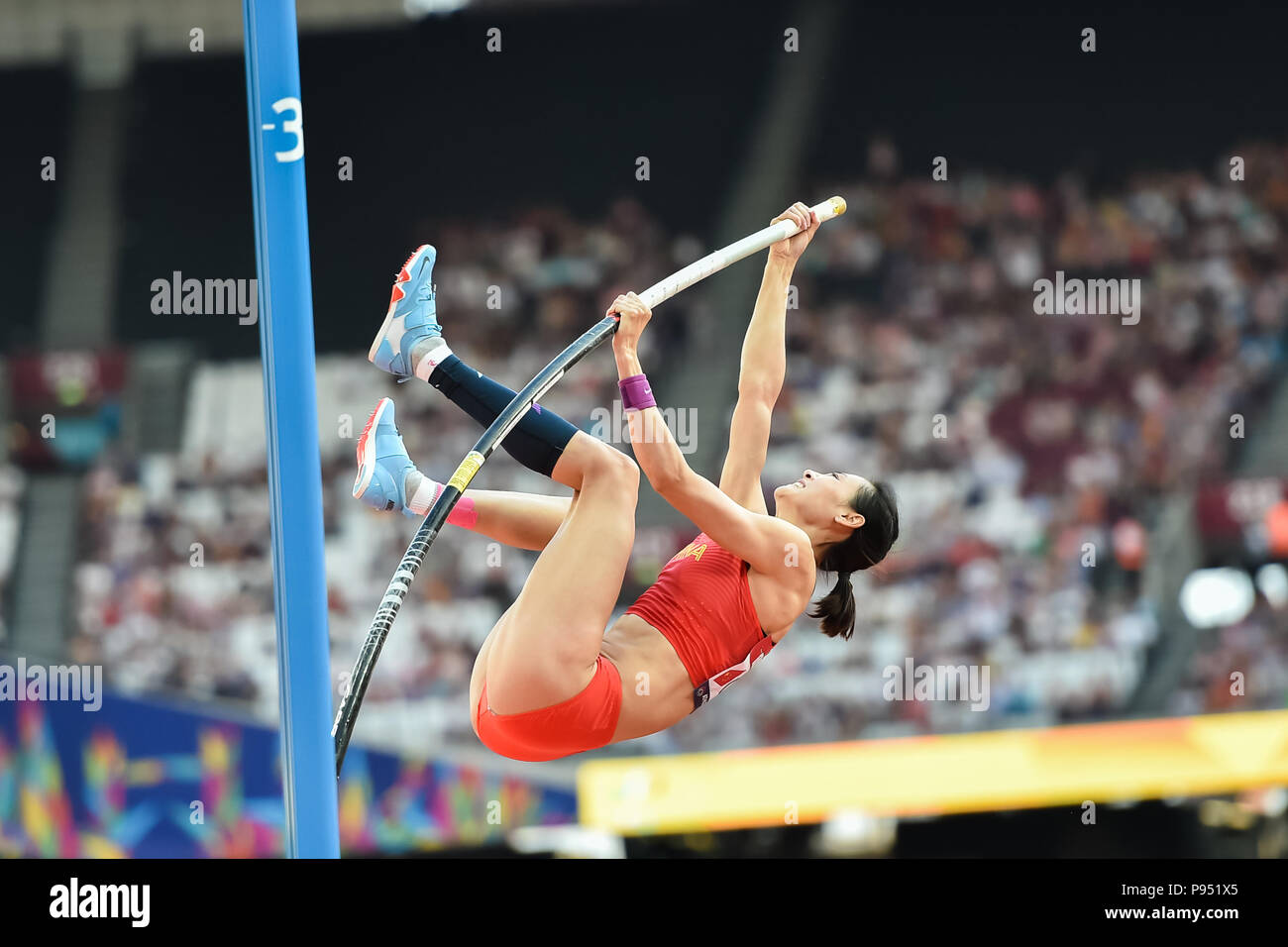 LI Ling (CHN) in Women's Pole Vault during Athletics World Cup London ...