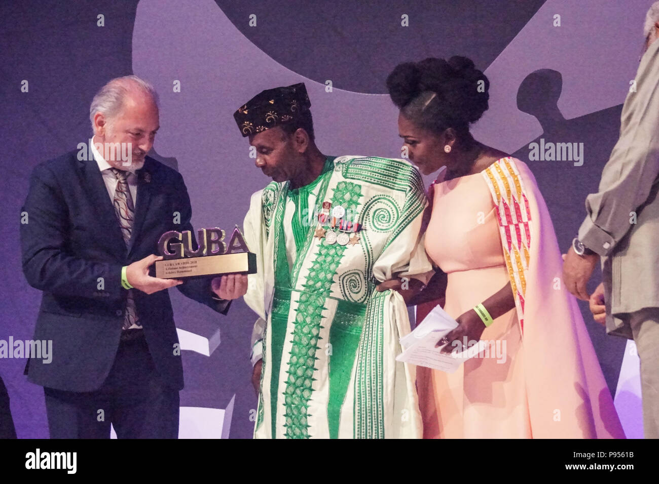 14 July 2018. London, England. Fausto Gottardo, Joshua Ashitey Hammond ...