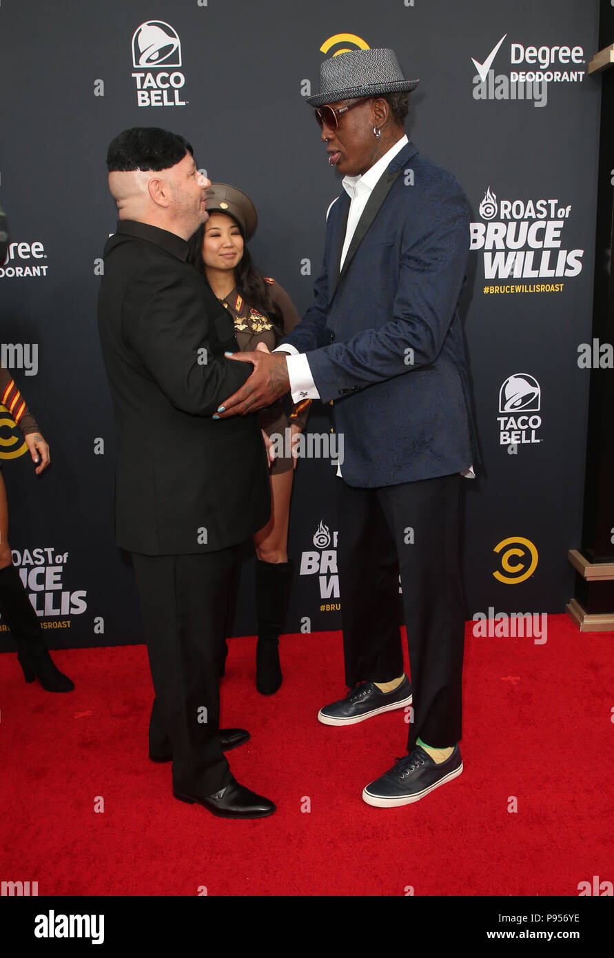 Hollywood, Ca. 14th July, 2018. Jeff Ross, Dennis Rodman, at Comedy ...