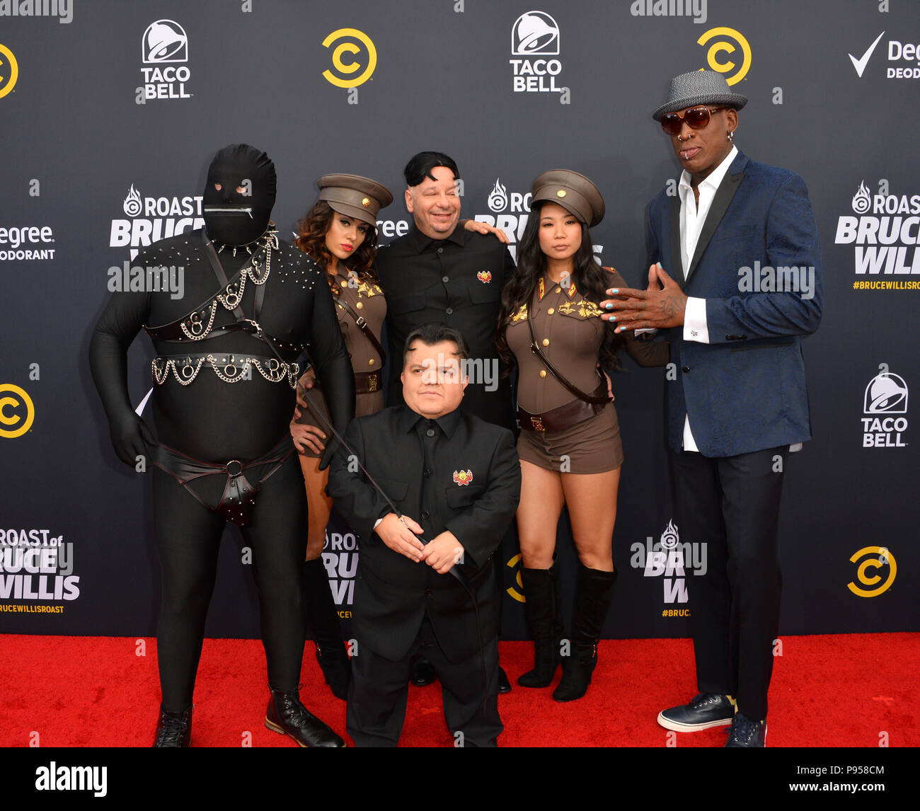LOS ANGELES, CA. July 14, 2018: Jeff Ross & Dennis Rodman at the Comedy ...