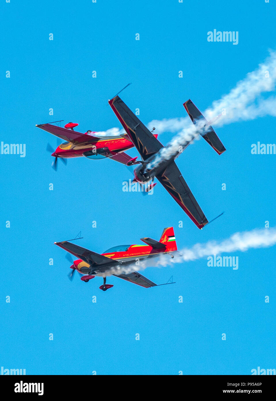 Gloucestershire, UK.14th July, 2018. The royal jordanian falcons ...
