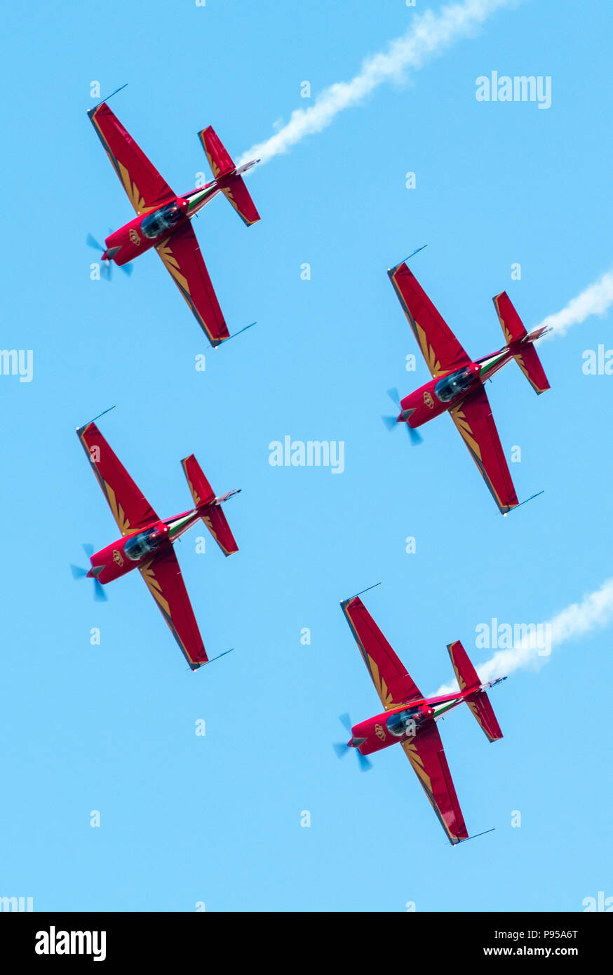Gloucestershire, UK.14th July, 2018. The royal jordanian falcons ...