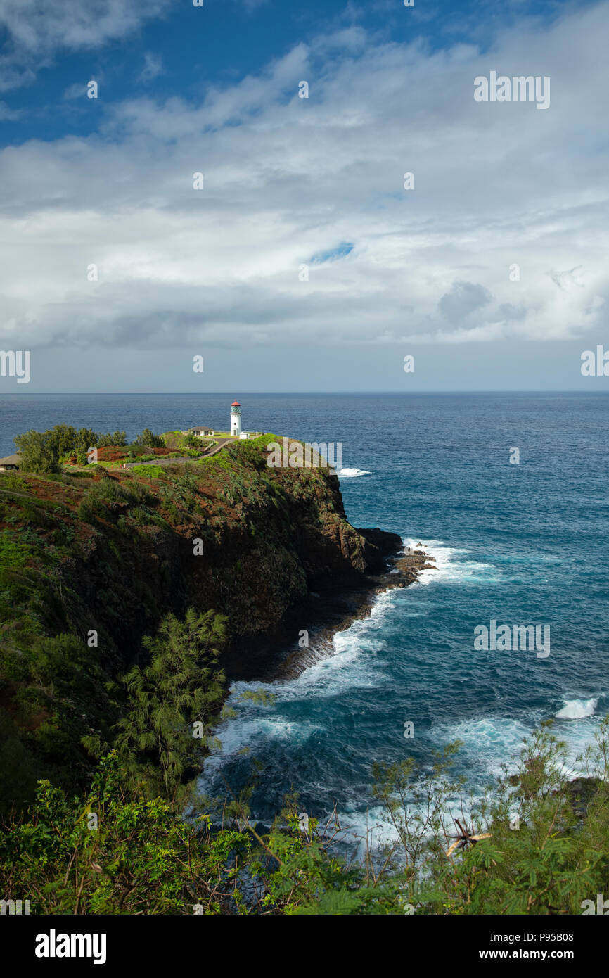 South Pacific, USA, Hawaii, Hawaiian, Island, Kauai, Kīlauea Lighthouse ...