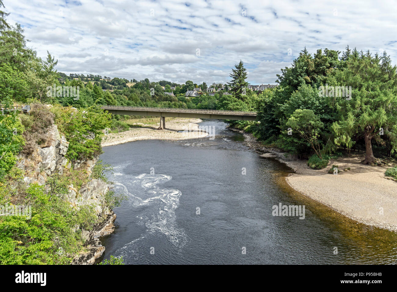 The new Craigellachie Bridge spanning the River Spey at Craigellachie ...