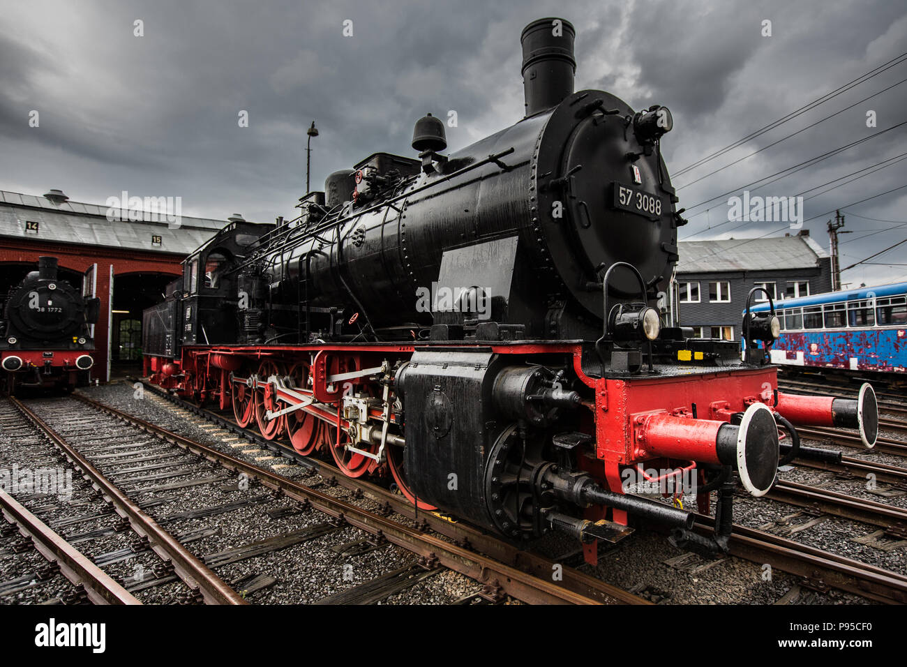 Old German Steam Engine Locomotive Stock Photos & Old German Steam ...