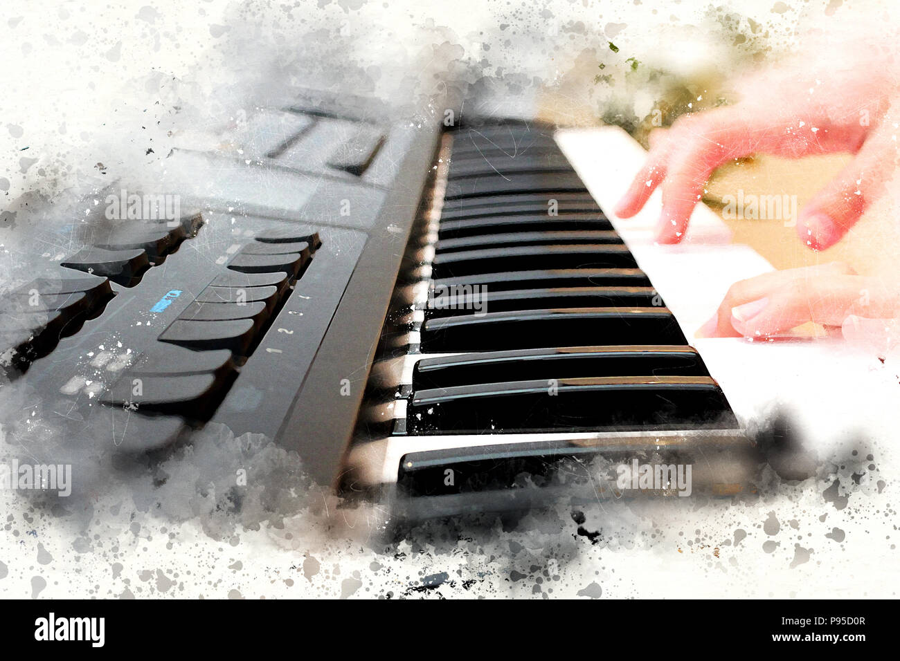 Beautiful Hands Playing Piano Hands Playing Keys Of Piano Our