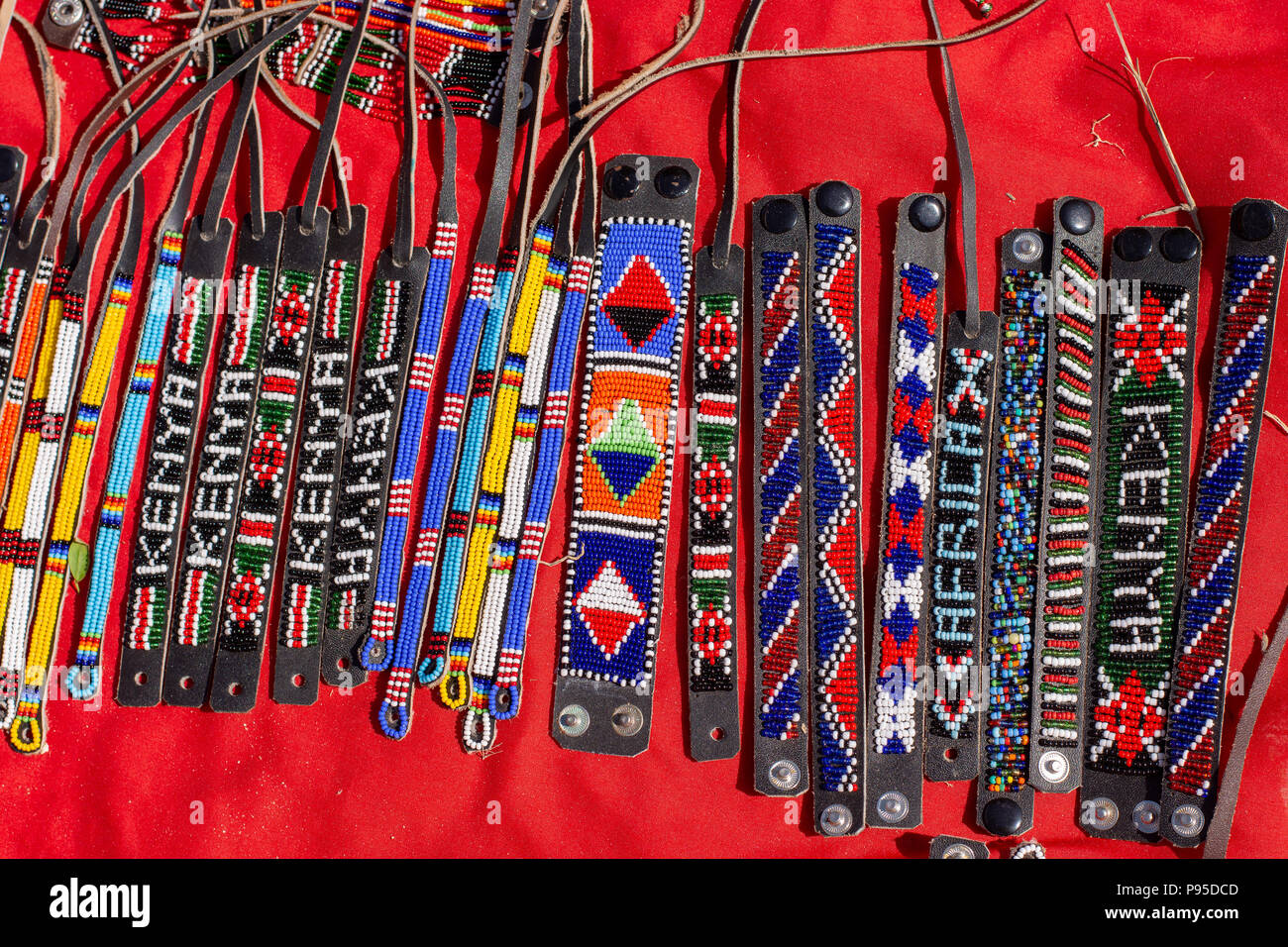 Masai Hand Made Hand bangles Stock Photo - Alamy