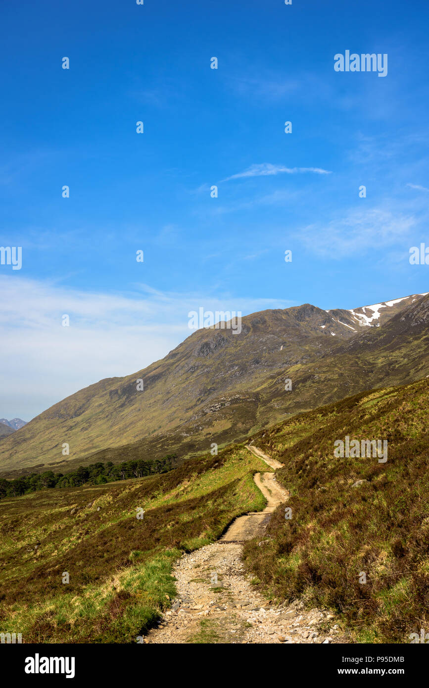 Scottish landscape. mountains and beautiful sky above Scotland Stock ...