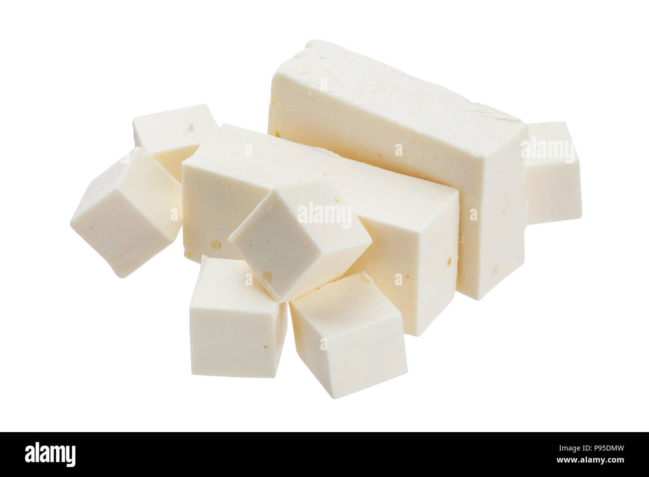 Feta isolated on white background Stock Photo - Alamy