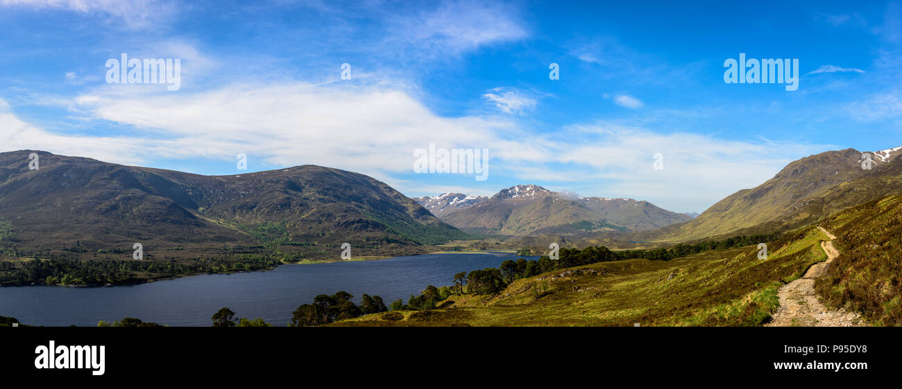 Scottish landscape. mountains and beautiful sky above Scotland Stock ...