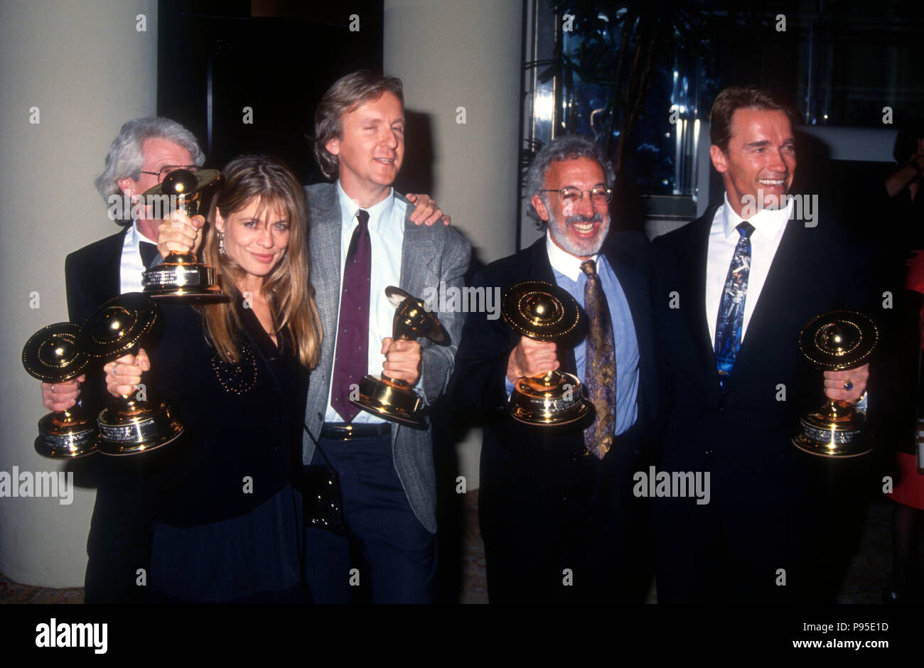 UNIVERSAL CITY, CA - MARCH 13: Actress Linda Hamilton, director James ...