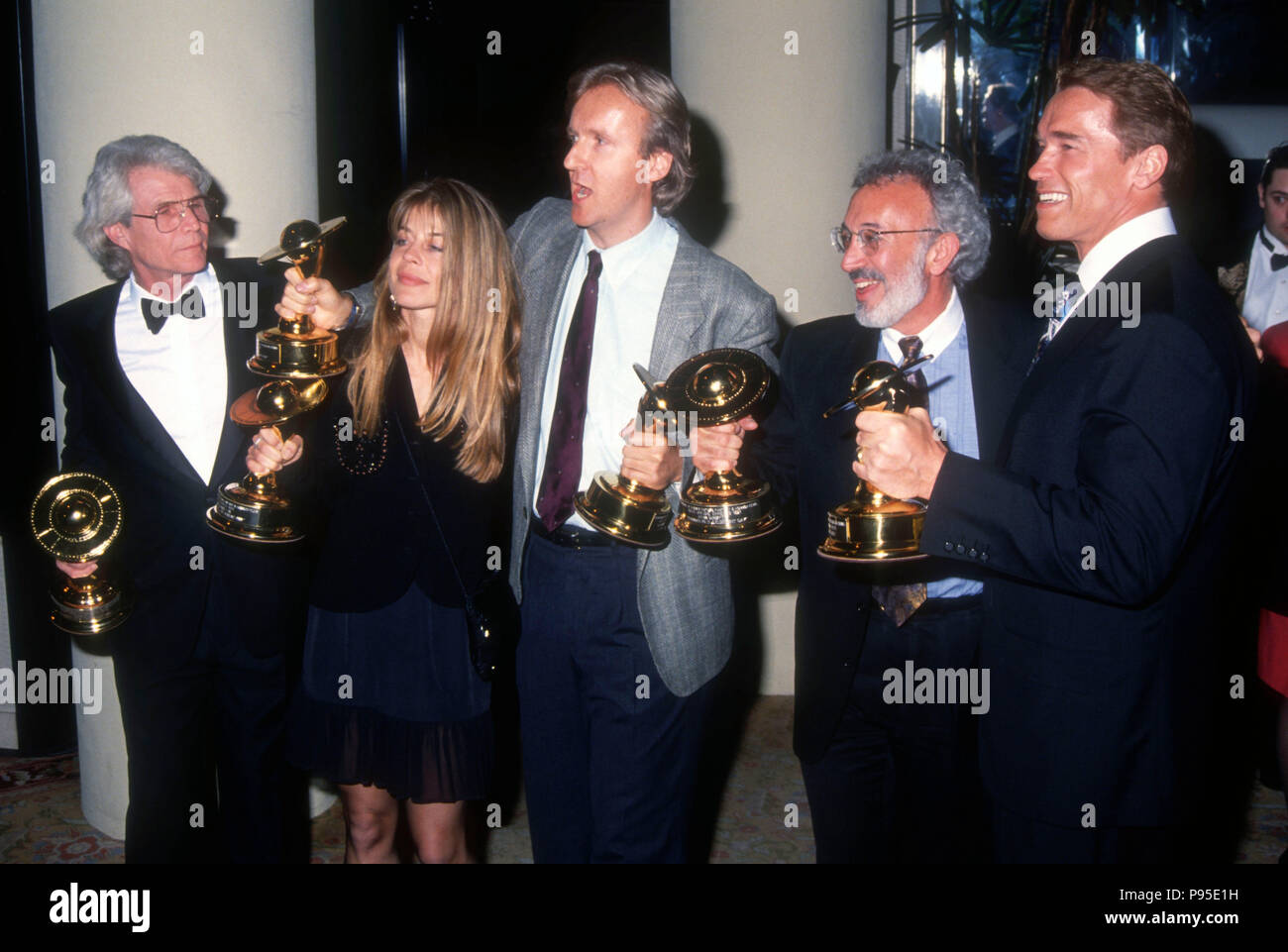 UNIVERSAL CITY, CA - MARCH 13: Actress Linda Hamilton, director James ...