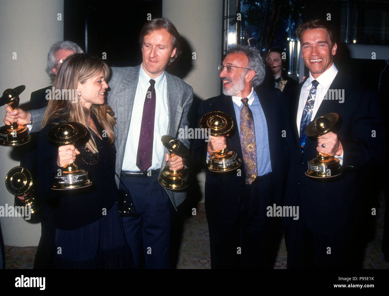 UNIVERSAL CITY, CA - MARCH 13: Actress Linda Hamilton, director James ...