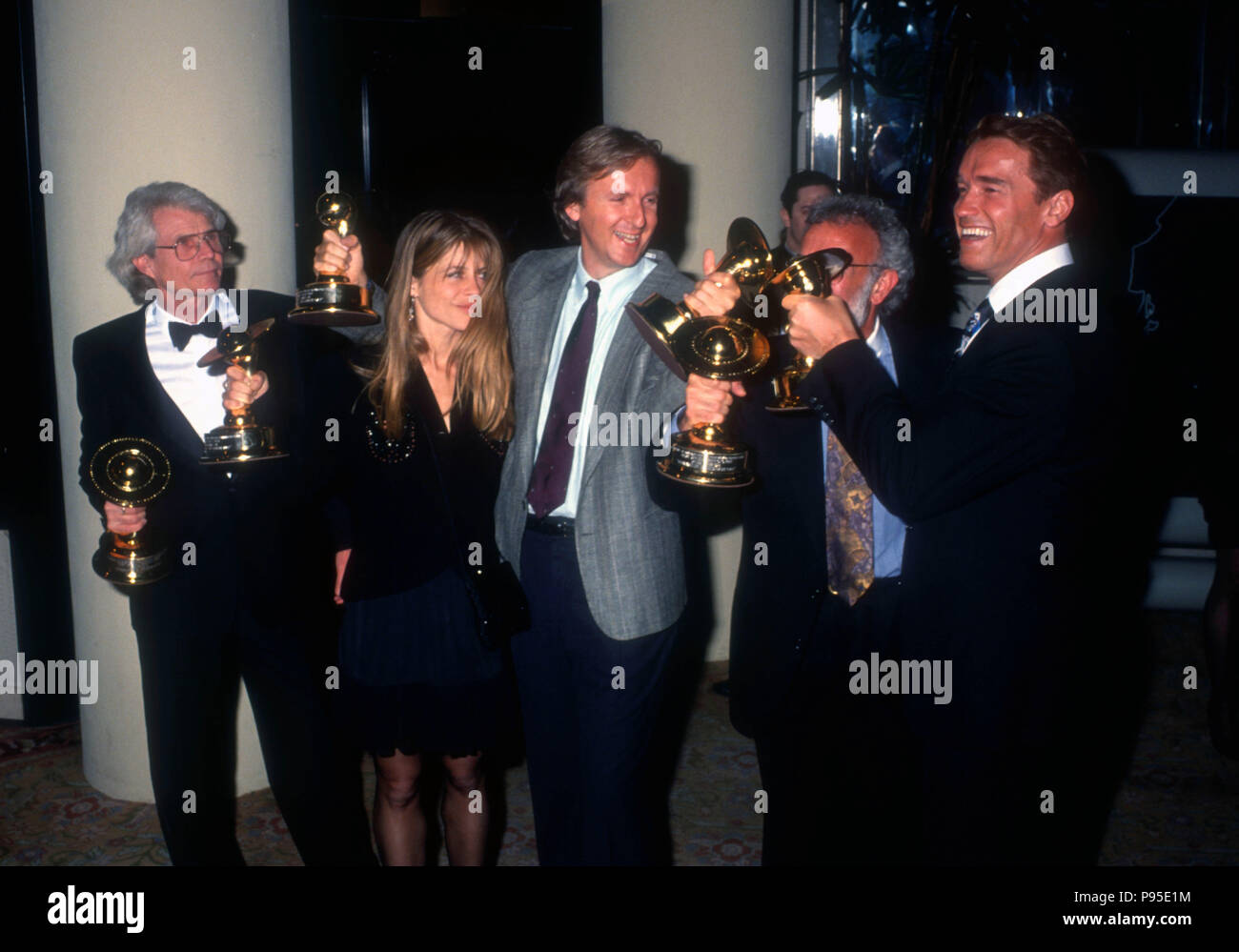 UNIVERSAL CITY, CA - MARCH 13: Actress Linda Hamilton, director James ...