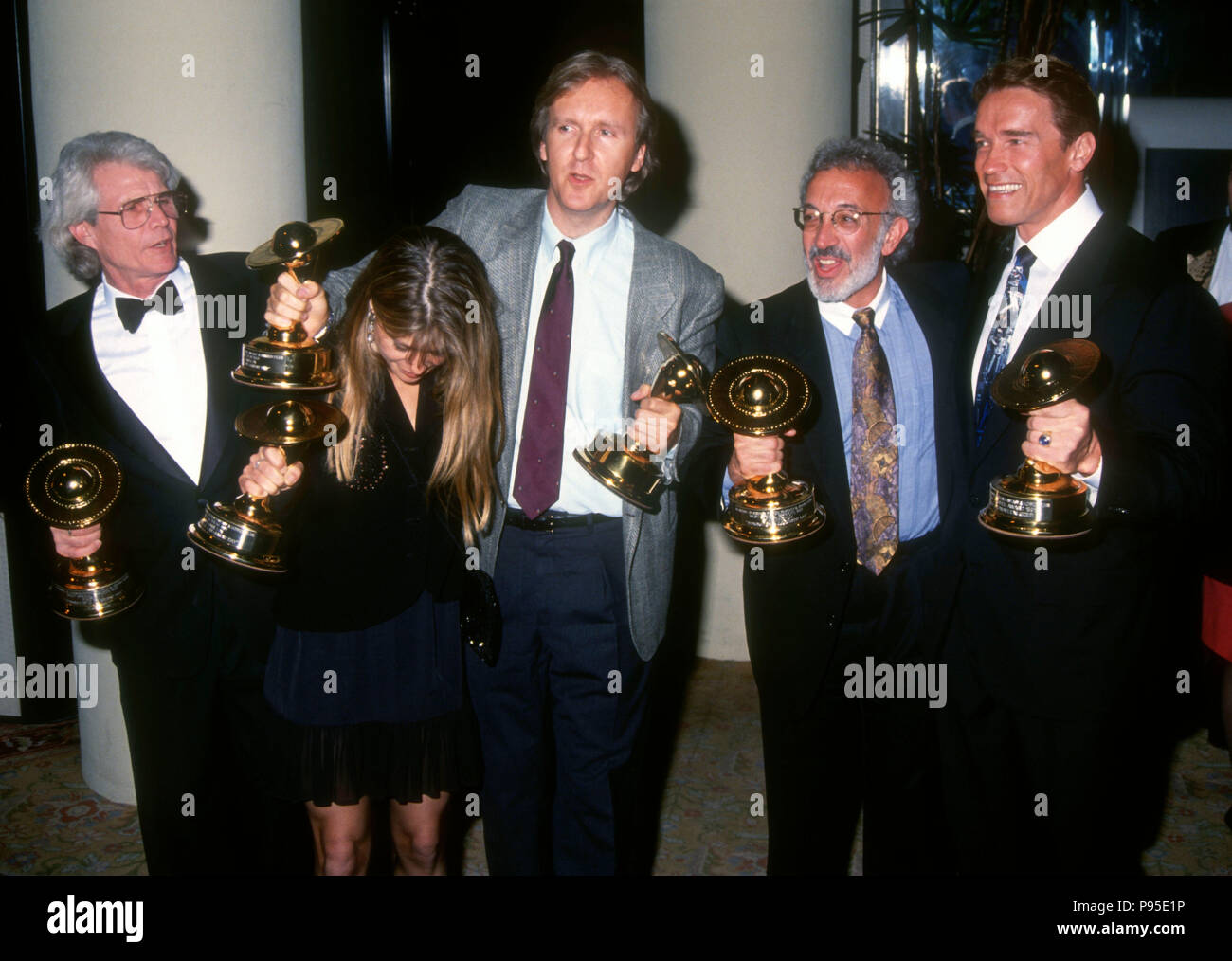 UNIVERSAL CITY, CA - MARCH 13: Actress Linda Hamilton, director James ...