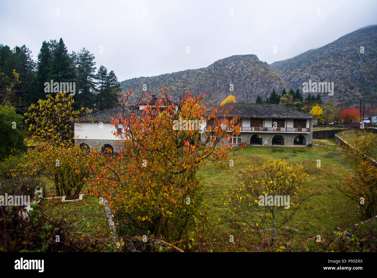 europe, greece, epiros, zagorohoria, tsepelovo, village Stock Photo - Alamy