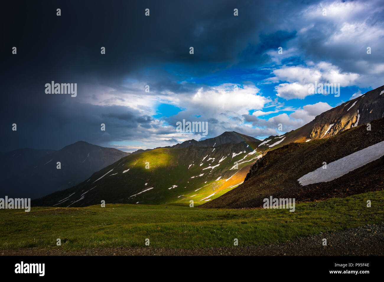 Cinnamon Pass Colorado Dark Stormy Clouds Stock Photo - Alamy