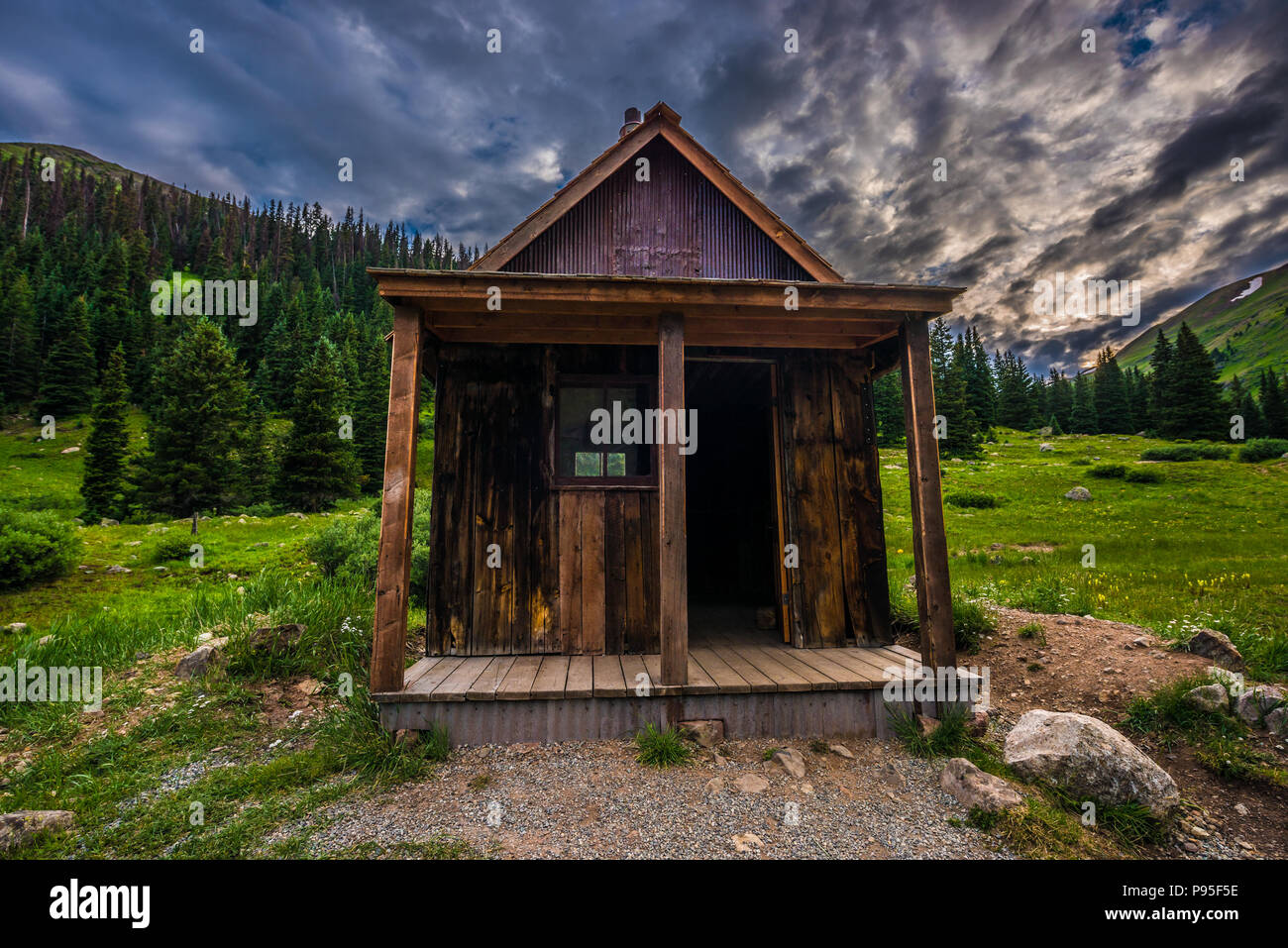 Animas Forks Ghost town Alpine Loop near Silverton Colorado Stock Photo ...