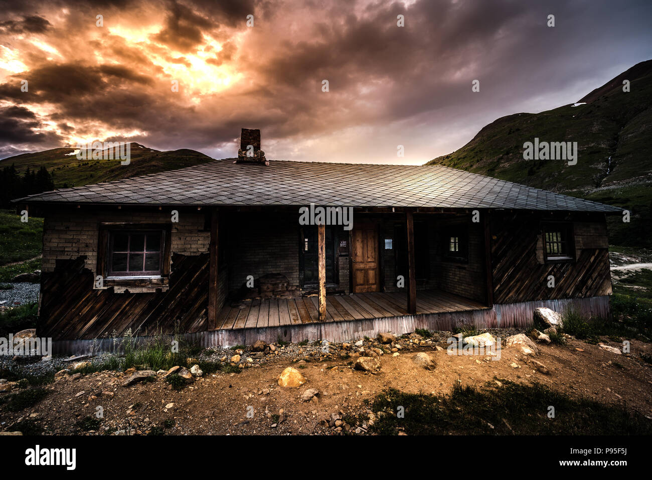 Animas Forks Ghost town Alpine Loop near Silverton Colorado Stock Photo ...