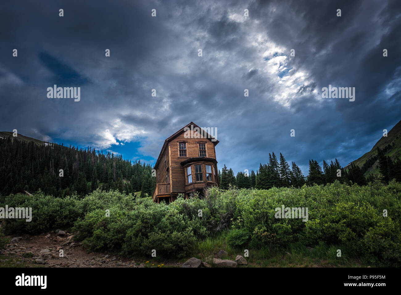 Animas Forks Ghost town Alpine Loop near Silverton Colorado Stock Photo ...