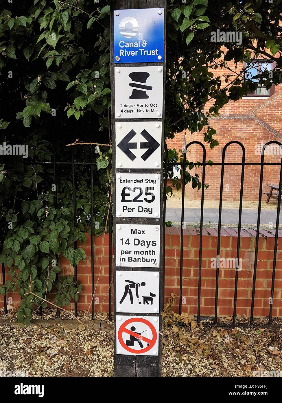 Canal and river trust warning sign hi-res stock photography and images ...