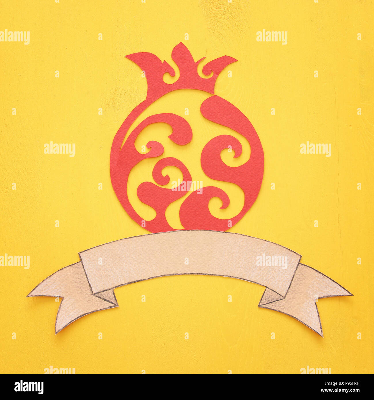 Rosh hashanah (jewish New Year holiday) concept. Traditional symbol ...