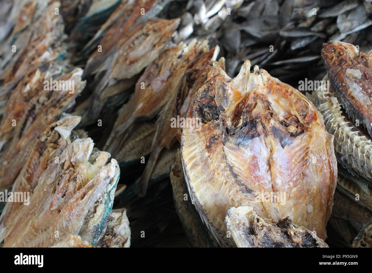 Dried fish in a market in Labuan Bajo, Flores, Indonesia Stock Photo ...