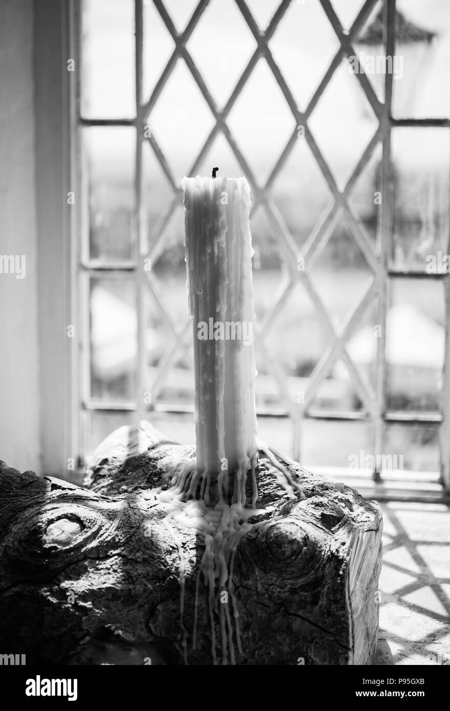 Melted candle hi-res stock photography and images - Alamy