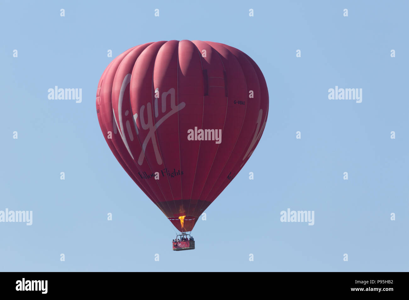 Hot air balloon flight over Rilla Mill in East Cornwall Stock Photo - Alamy