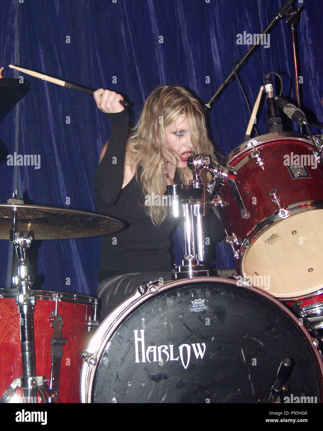 COLUMBIA, SC - April 3: *EXCLUSIVE* Drummer Rebecca Gibb of Harlow ...