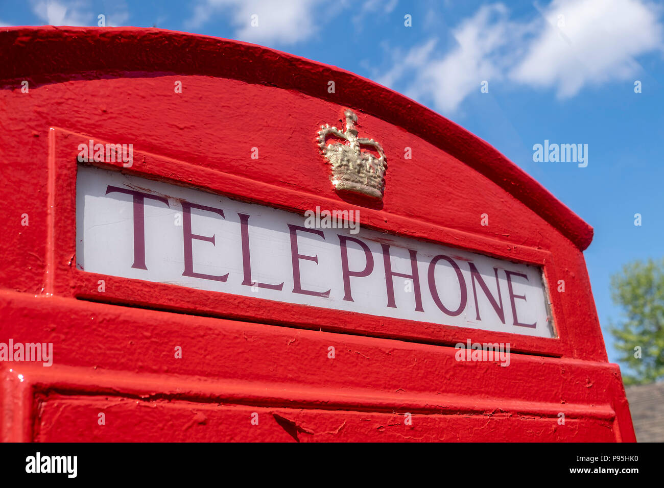 Vintage Telephone box Stock Photo - Alamy