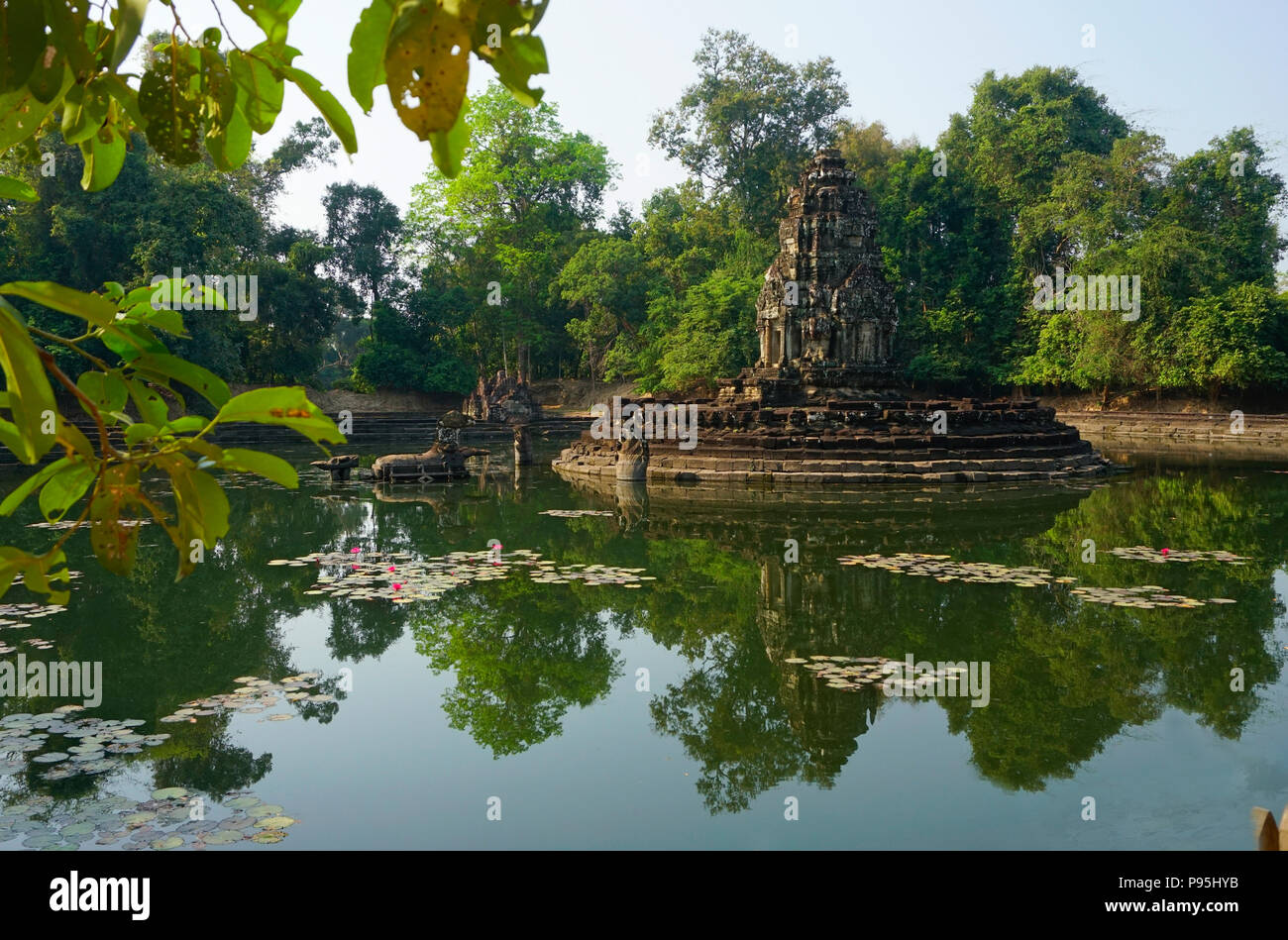 Neak Pean temple in Angkor, Siem Reap, Cambodia Stock Photo - Alamy