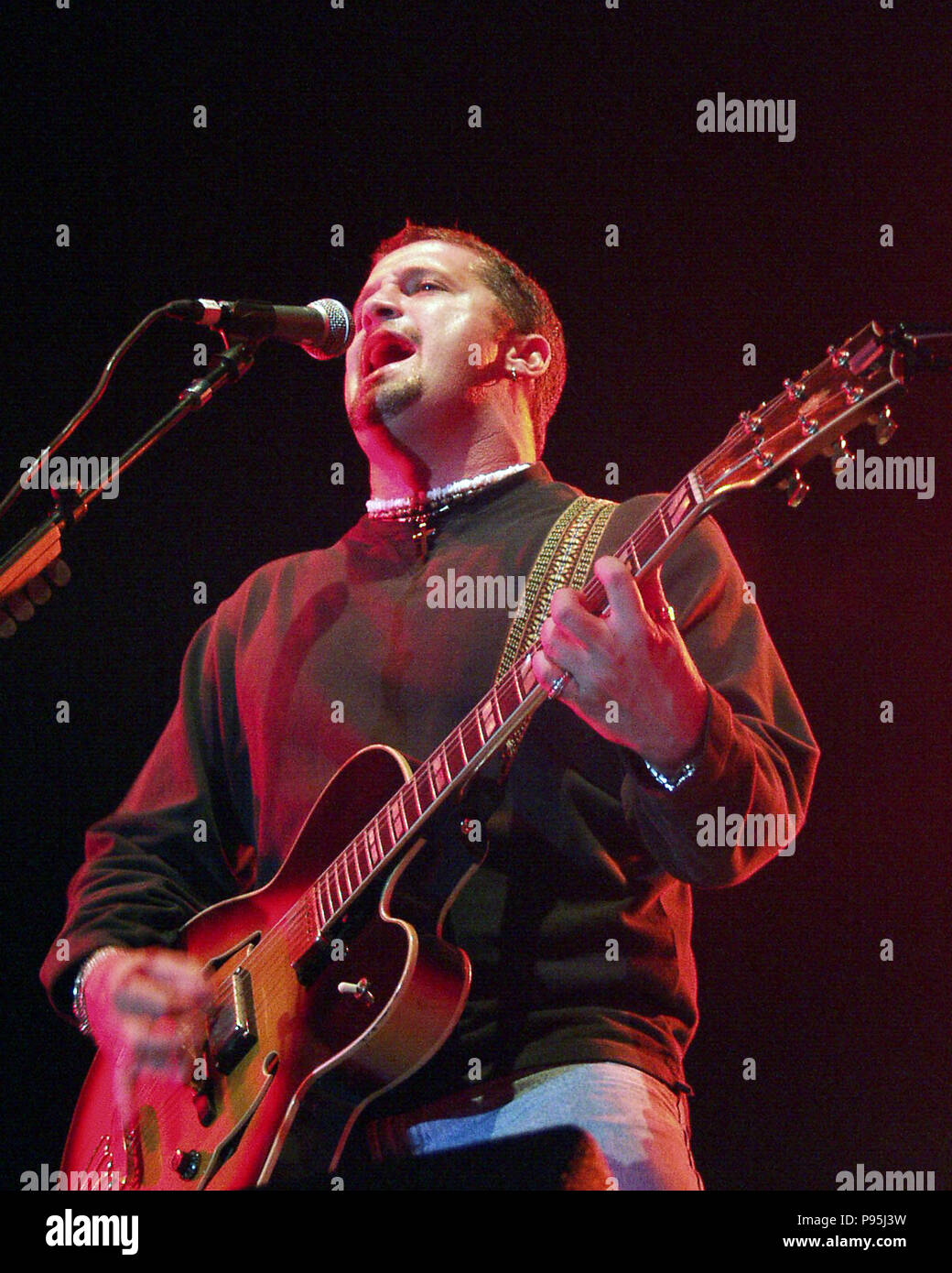 CHARLOTTE, NC - April 27: Andrew Copeland of Sister Hazel performs at ...