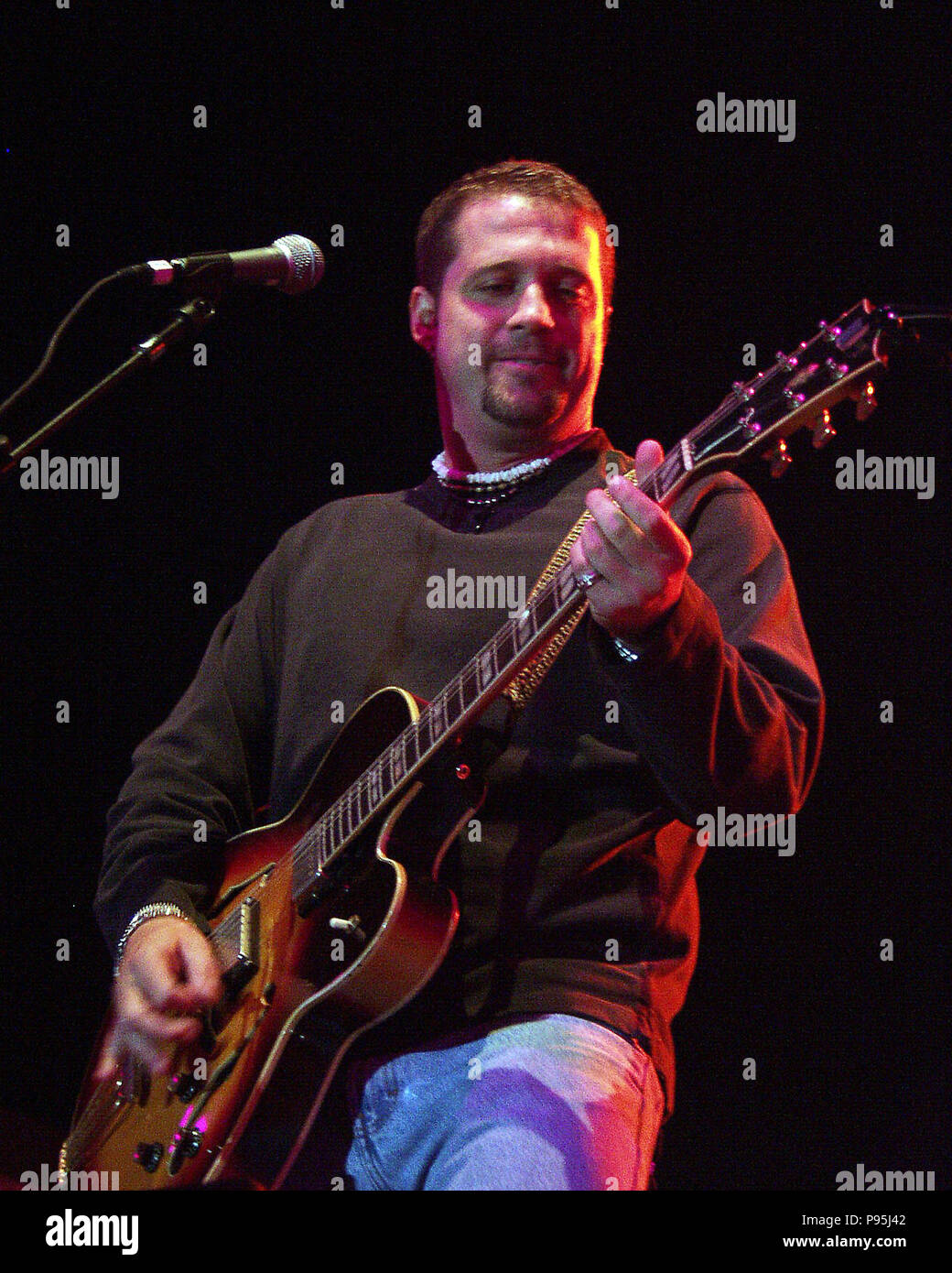 CHARLOTTE, NC - April 27: Andrew Copeland of Sister Hazel performs at ...