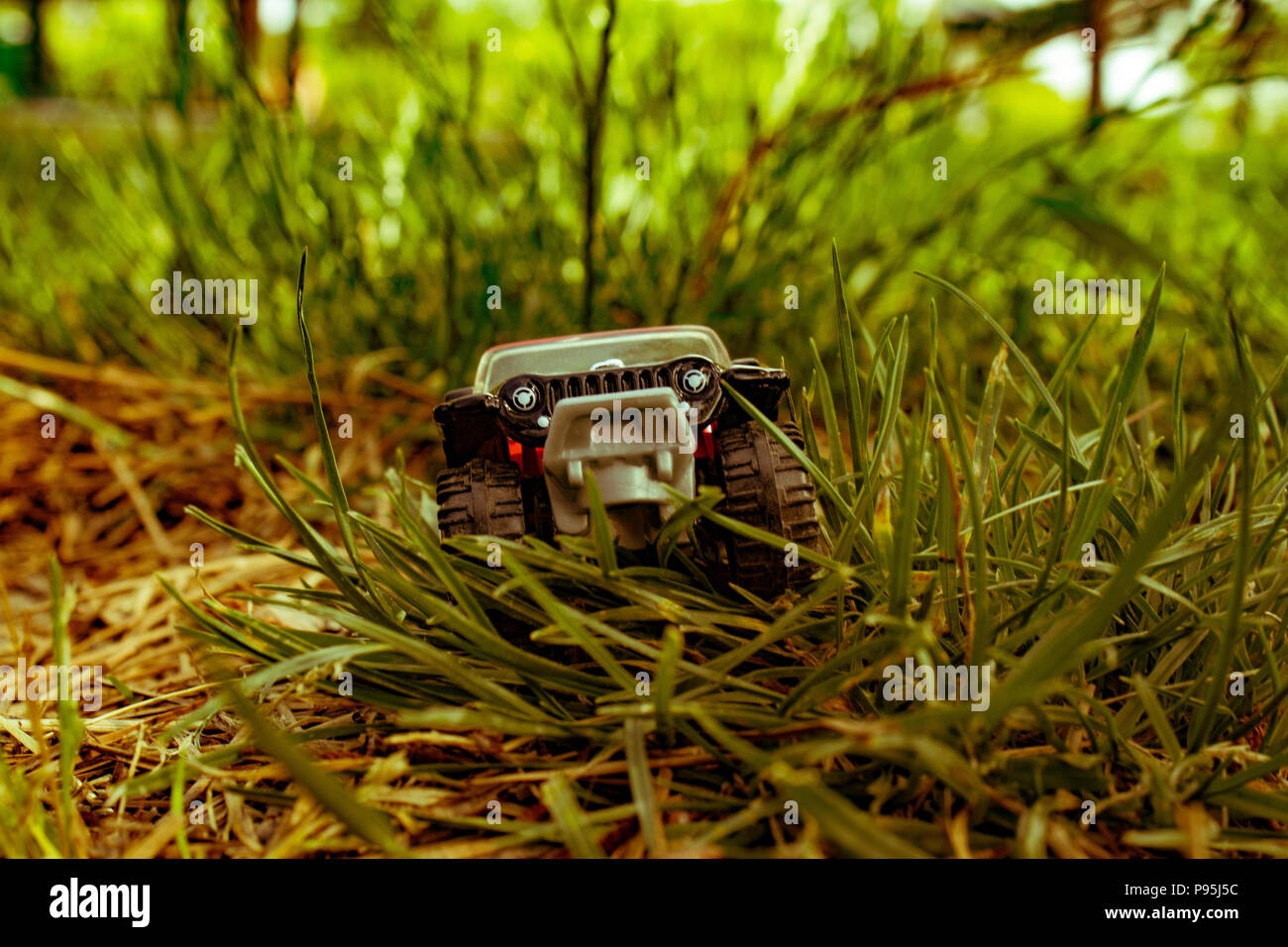 A toy car in the real world Stock Photo - Alamy