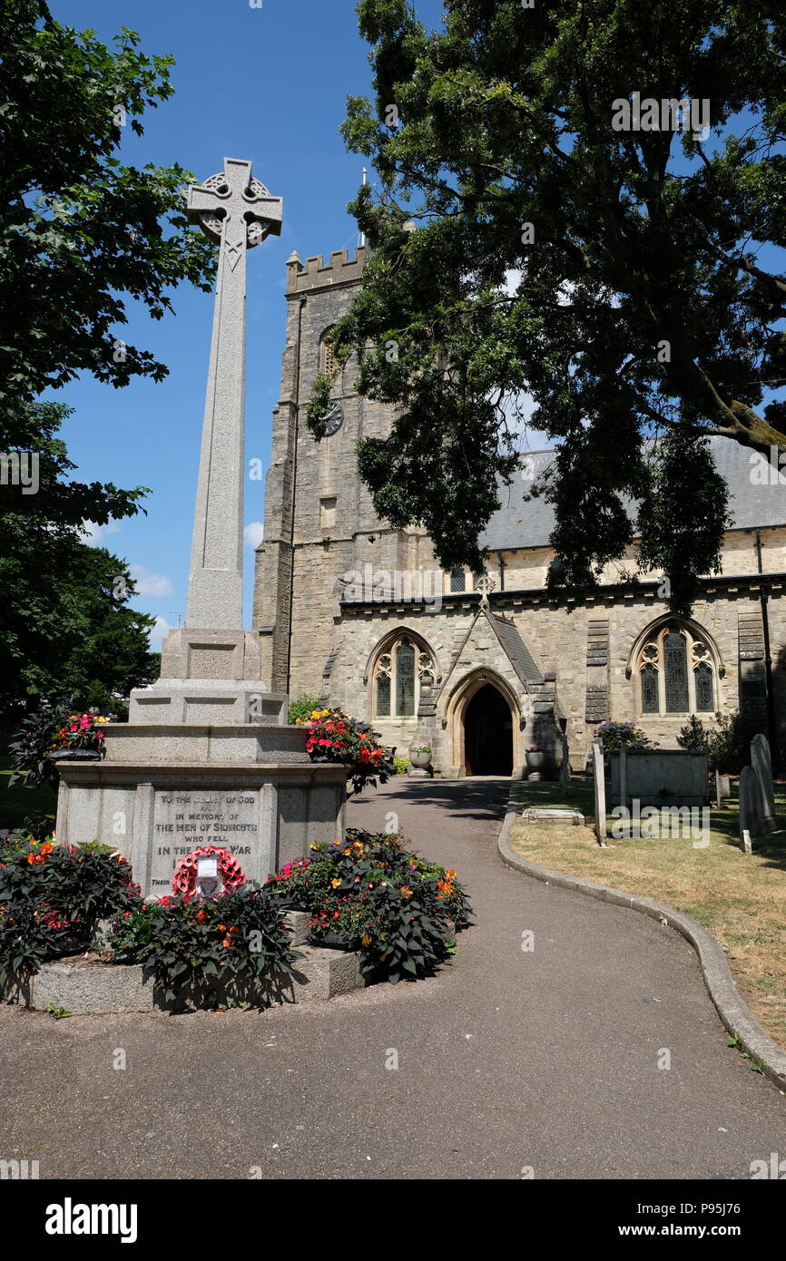 A view of St Giles & St Nicholas' Church in Sidmouth, Devon, UK Stock ...