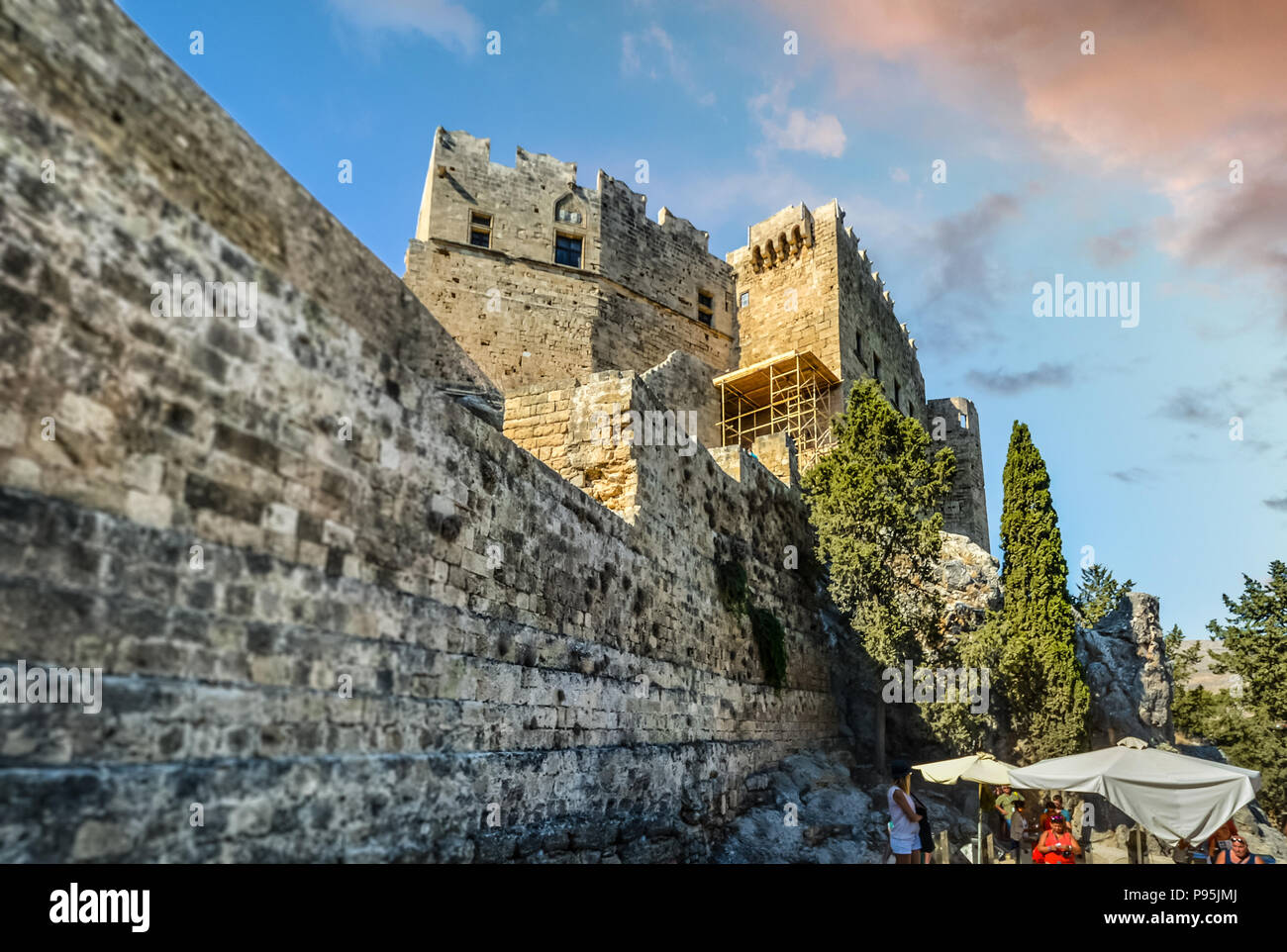 The medieval castle, the Governor's Palace of the Castle of the Knights ...