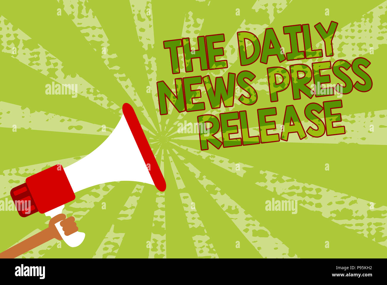 Writing note showing The Daily News Press Release. Business photo ...