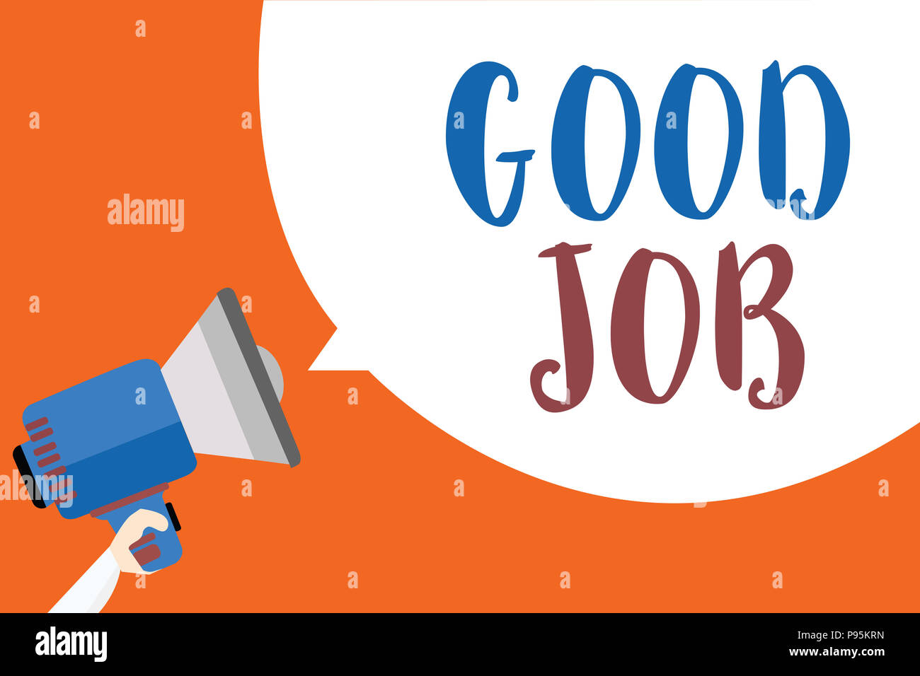 Writing note showing Good Job. Business photo showcasing encourage ...