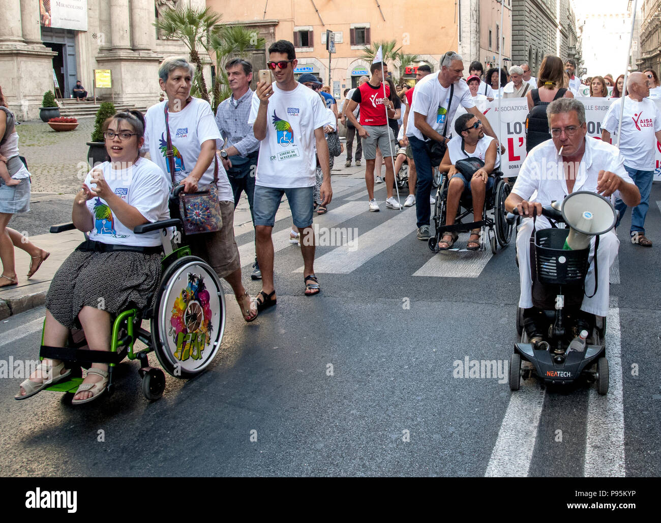 Rome, "Disability Pride", an international day dedicated to the ...