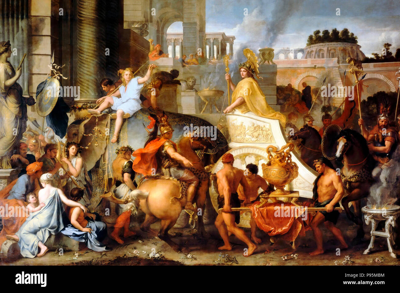 Entry of Alexander into Babylon, or The Triumph of Alexander - Charles ...