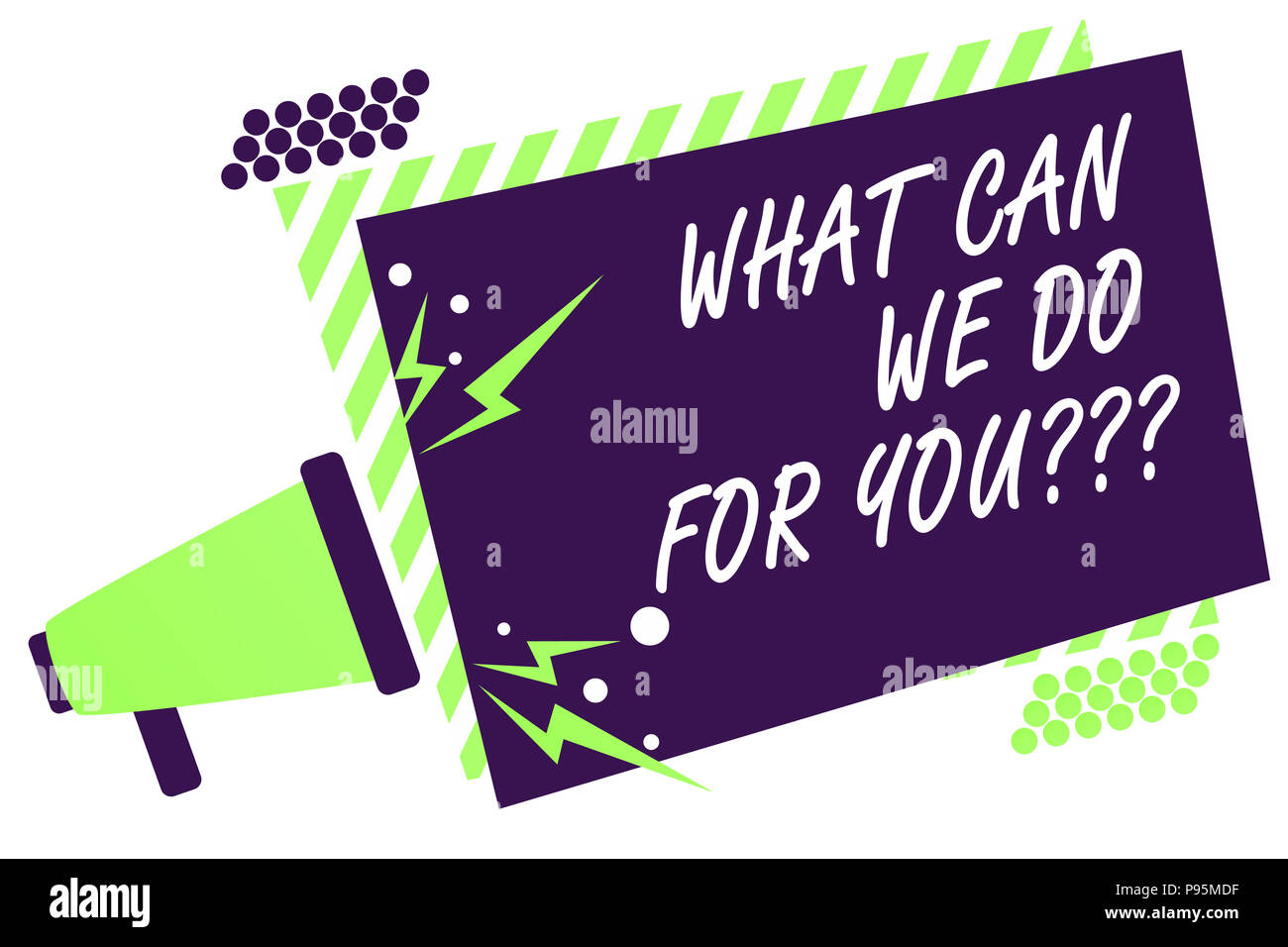 Text sign showing What Can We Do For You question question question ...