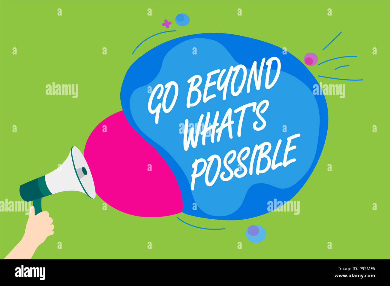 Handwriting text Go Beyond What s is Possible. Concept meaning do ...
