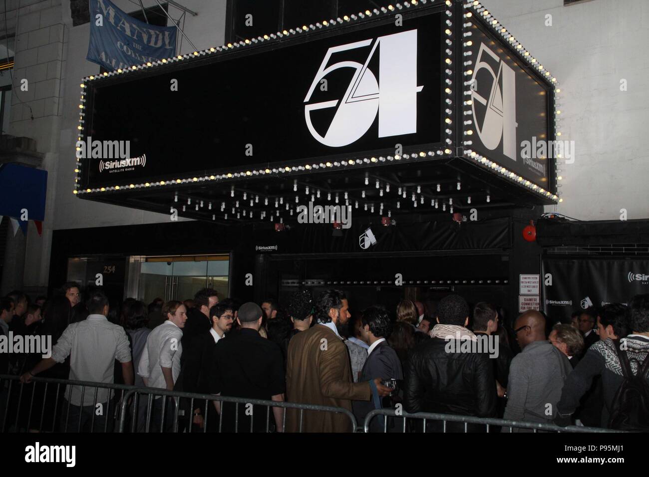 crowd at Sirius XM radio reopens Studio 54 ''One Night Only'' 10-18 ...