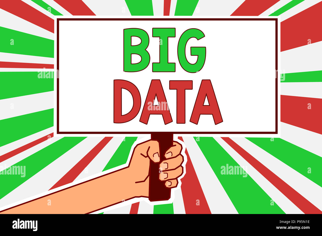 Text sign showing Big Data. Conceptual photo sets that so complex that ...